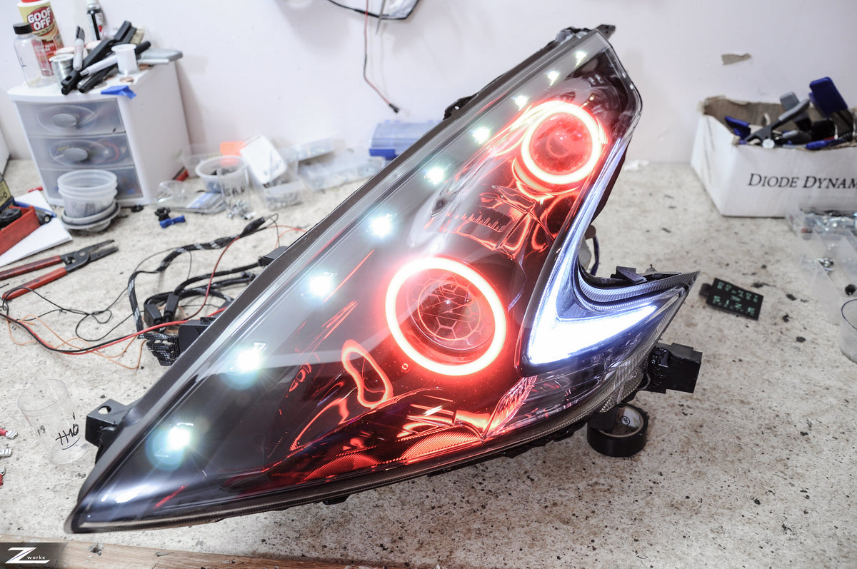 370z headlights store